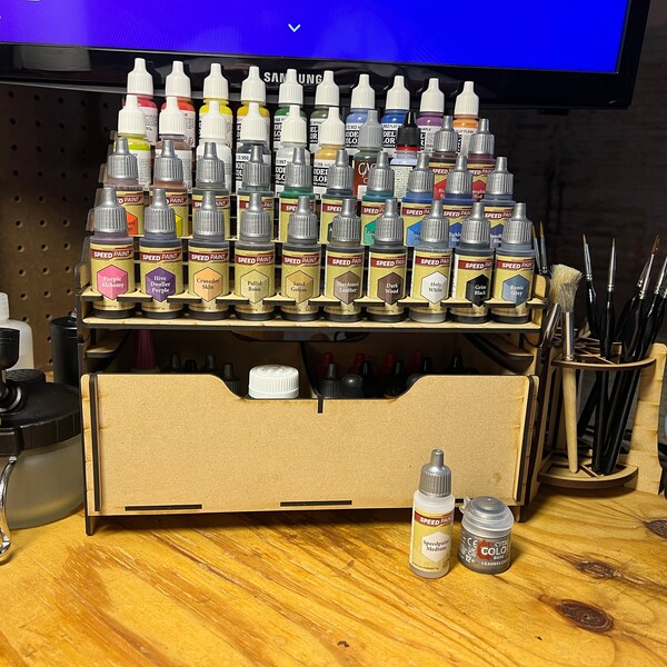 40 Bottle Vallejo/army Painter Modular Paint Rack - Etsy