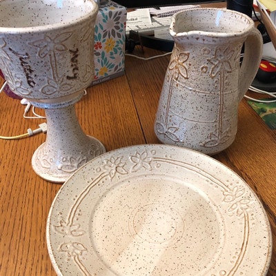 Baptismal Font and Pitcher - Etsy