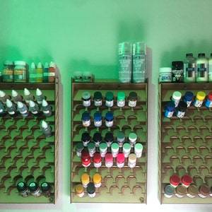 Wall Mounted Hobby Paint Storage Rack Vertical - Etsy