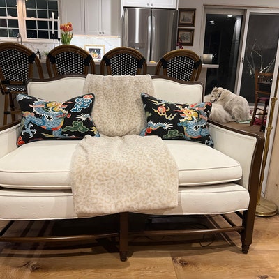 Multicolor Pillow Cover Phoenix Pillow Chinoiserie Pillow Cover Lushan ...