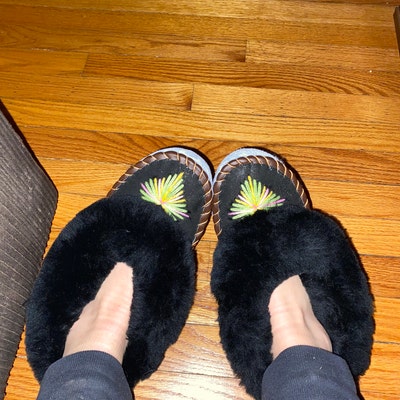 Lucky Dip Sheepskin Slippers Warm Moccasins Leather Slippers - Etsy
