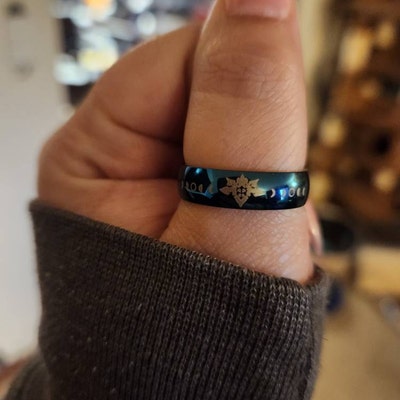 FFXIV Final Fantasy XIV Inspired Engraved Rings - Etsy