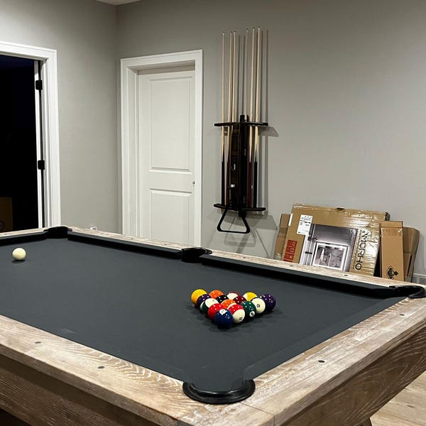 Pool Cue Rack/barrel Staves/pool Stick/pool Table/rec Room/whiskey ...