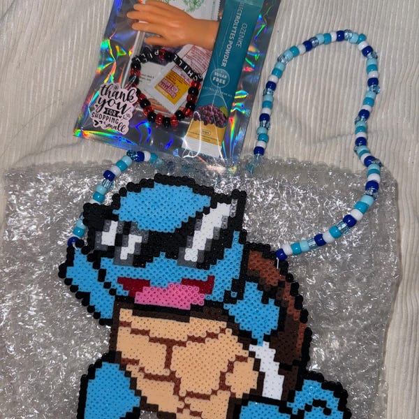 Skull Perler Necklace - Etsy