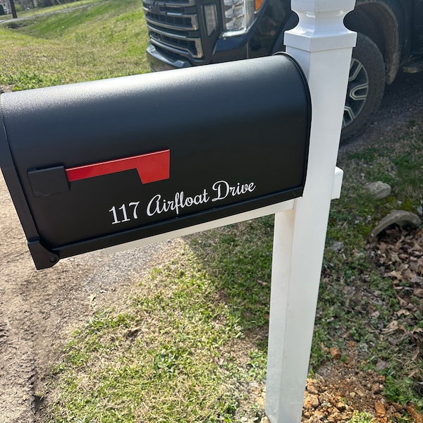 Mailbox Address Vinyl Decal, Numbers Address Vinyl Lettering ...