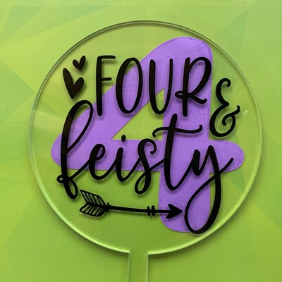 Four and Feisty SVG, 4 Years Old SVG, 4th SVG, Fourth Svg, 4th Birthday ...