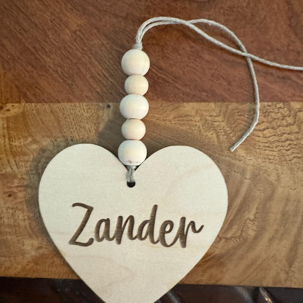 Wooden Flower Name Tag // Engraved Flower Name Tag // Flower Name Tag ...