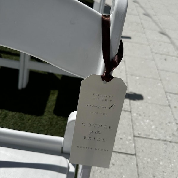 Editable Seating Tag Template, Reserved Seating Tag, Printable Chair ...