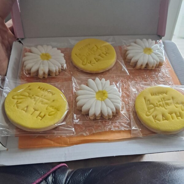 Personalised Cookies, Personalised Biscuits, Football Themed Gift for ...
