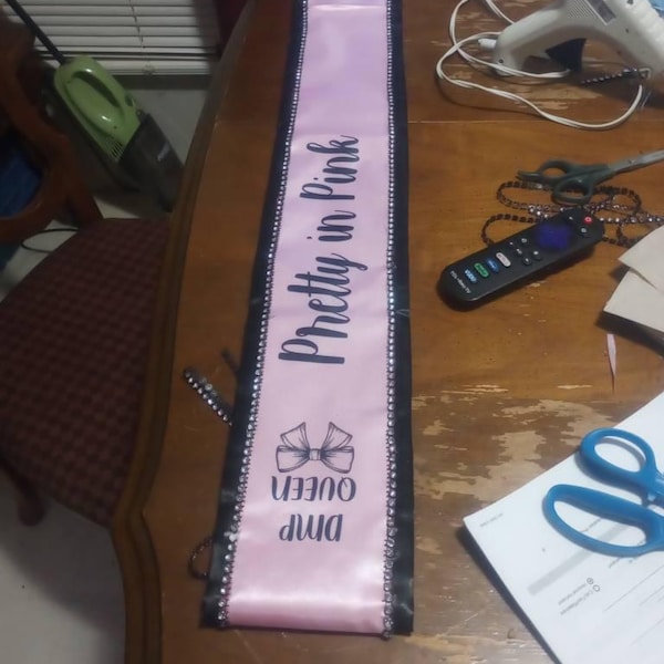 Blank Two Color Sash - Etsy