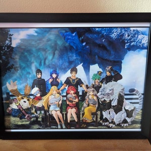 Legendary Xenoblade Family Photo Replica Featuring Rex Pyra Mythra Nia ...