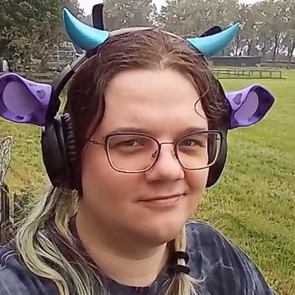 Cow Ears for Headphones, Headset Horns, Gamer Headphone Attachments ...