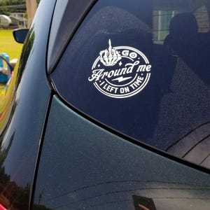 Stick Figure Flipping off Vinyl Decal - Etsy