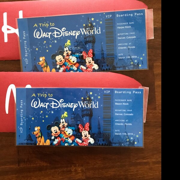 Tarjeta De Embarque Personalizada - Un Viaje Para [personalizar El Destino] | Billete De Viaje ...