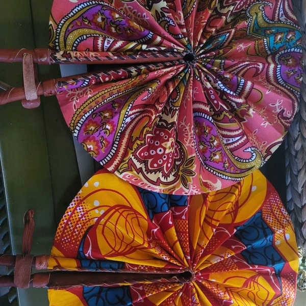 Handheld African Folding Fan - Etsy