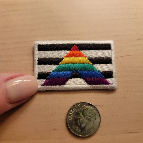Ally Gay Pride Flag Embroidered Patch - Etsy