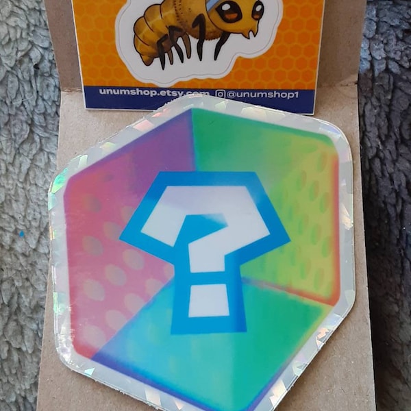 Mario Kart Item Box Holo Sticker – Waterproof Mario Kart Stickers ...