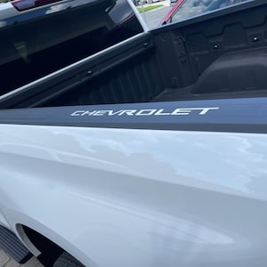 2007-2018 Chevy Silverado 1500 Emblem Overlay Decal Letters BLACK Set ...