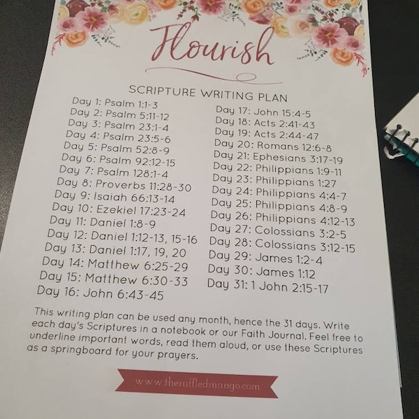 2025 Unshaken Scripture Writing Plans (digital Download) INDIVIDUAL - Etsy