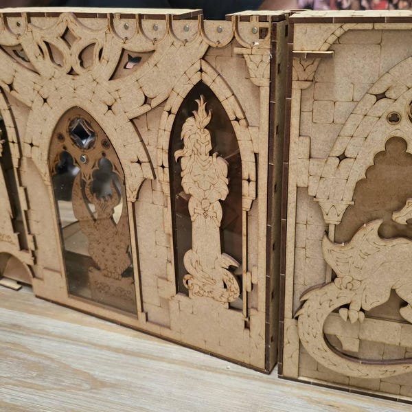 Dnd DM Screen Dragonheart With Dice Tower, Initiative Tracker, HR ...