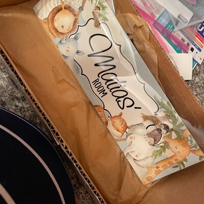 Personalized Jungle Safari Animals Classroom Door Sign - Etsy