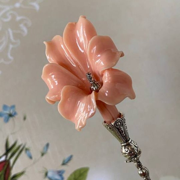 Sparkling Victorian Hat Pin }{ Champagne Amber Crystal Glass }{ Choose ...