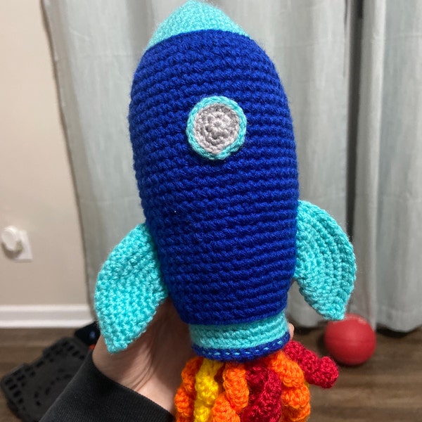 Rocket Ship CROCHET PATTERN, Crochet Outer Space, Amigurumi Plush ...