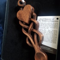 Gift of Fortune Welsh Love Spoon - Etsy UK
