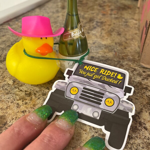 All Different Color Jeeps Duck Tags Double Sided - Plus Ties for Jeep ...