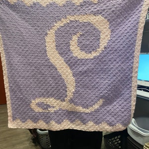 Letter Kids Afghan Times Font C2C Crochet Pattern Written | Etsy