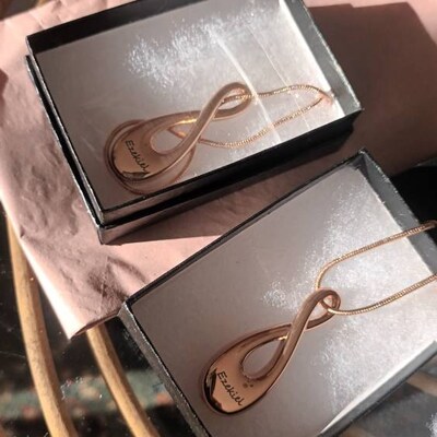 Personalized Infinity Necklace for Ashes, Infinity Charm Memorial ...