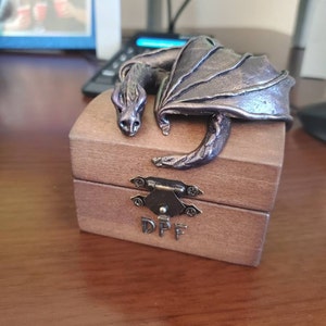 Bronze Dragon Box Wooden Wedding Box for Rings Proposal Box - Etsy