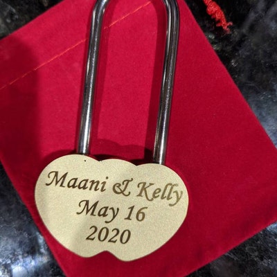 Engraved Padlock, Heart Lock, 250 Mm, Engraved Heart Lock, Lock for ...