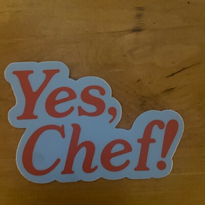 Yes Chef Sticker the Bear - Etsy