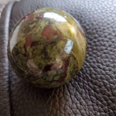 1pc 40mm Natural Dragon Blood Stone Quartz Sphere Crystal Ball,rock ...