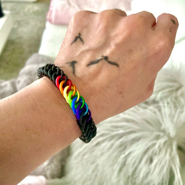 Subtle Pride Bracelet, Pride Bracelet Anklet Waterproof, Pride Flag ...