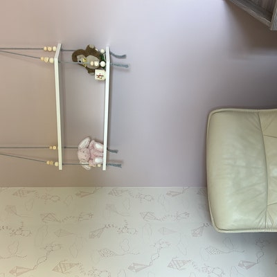 2 Tier Nursery Shelf With Clothes Rail, White Shelf With Rail, Double ...