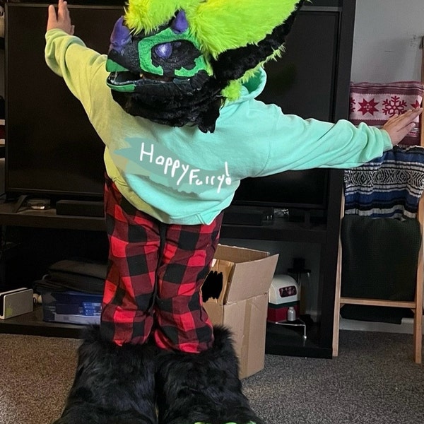 Toony Footpaw Fursuit Kemono Toony Kigurumi Fursona Kawaii Outdoor Foot ...