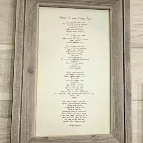 Framed Personalized Canvas Poem, Long Poem, Custom Poem Print, Custom ...