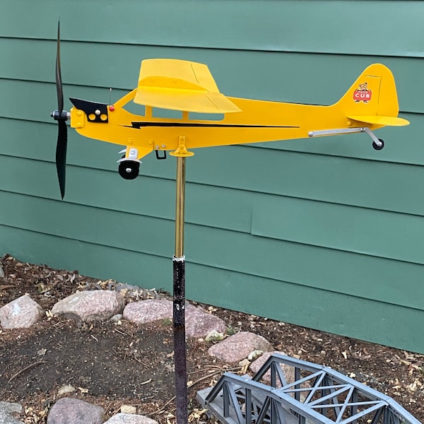 This is a Cessna 310 Twin Engine Airplane Whirligig Weather Vane. the ...