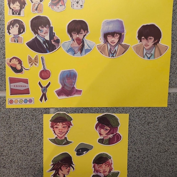 BSD Decay of Angels Fanart Gloss Stickers Bungo Stray Dogs Sigma ...