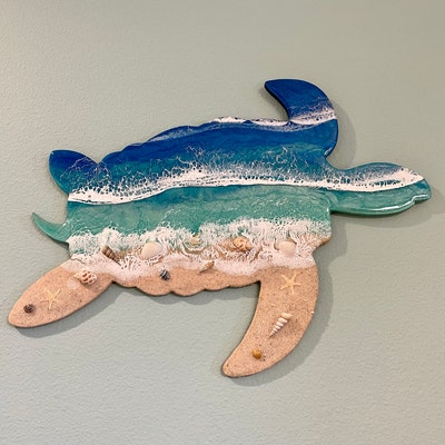 Sea Turtle, Coastal Decor, Beach, Wall Art, Nautical Decor, Ocean Art ...