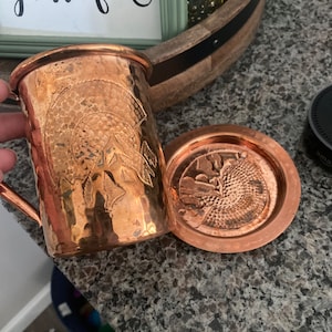 Handcrafted Pure Hammered Copper Funnel - Etsy