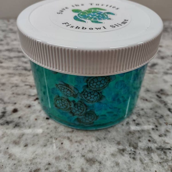 Fishbowl Slime, Save the Turtles, Scented Slime, Clear W/turtle Charms ...