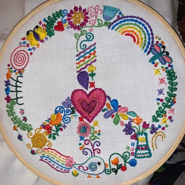 Embroidery Kit Complete Kit Includes Pattern, Preprinted Fabric, Thread ...