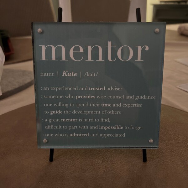 Custom Mentor Thank You Card, Mentor Gift for Women, Thank You Boss ...