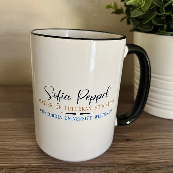 Custom Master's Degree Graduation Mug for Her With Name, Mastered It ...