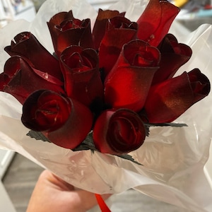 Yellow Roses Wood Bouquet baker's Dozen of 13 | Etsy