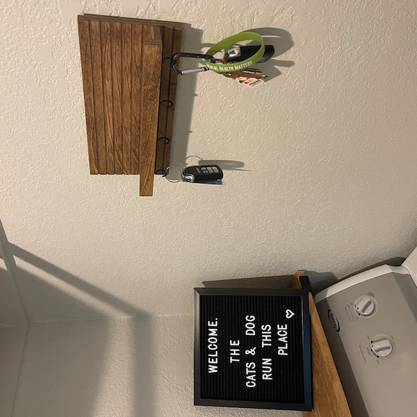 Key Rack, Entryway Organizer, Key Holder for Wall, Mid Century Modern ...