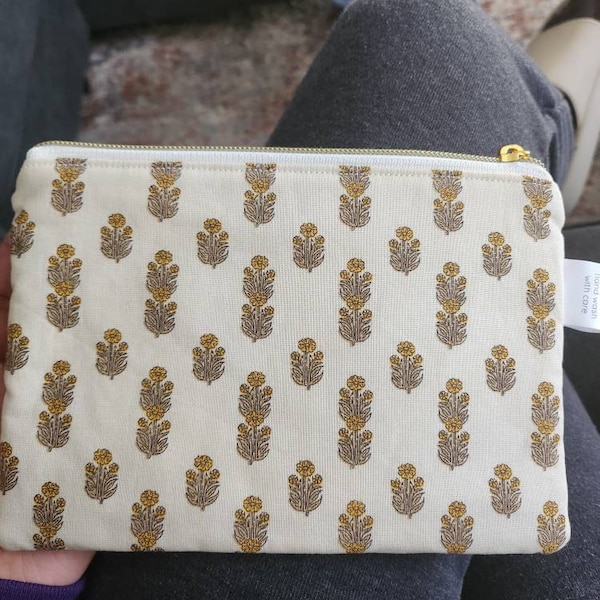 Zipper Coin Pouches Handmade Wallets Floral Zipper Pouch Travel Pouch ...